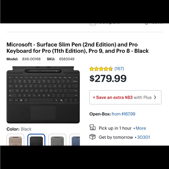 Microsoft | Tablets & Accessories | Microsoft Black Tablet Keyboard ...